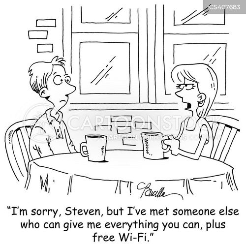 Wireless Connection Cartoons and Comics - funny pictures from CartoonStock