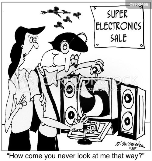 Electronics Sale Cartoons and Comics - funny pictures from CartoonStock