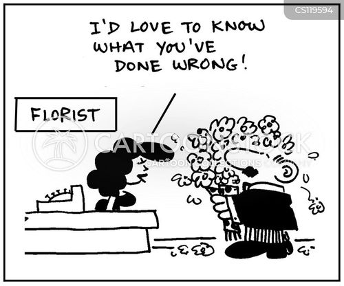 Flower Delivery Cartoons and Comics - funny pictures from CartoonStock