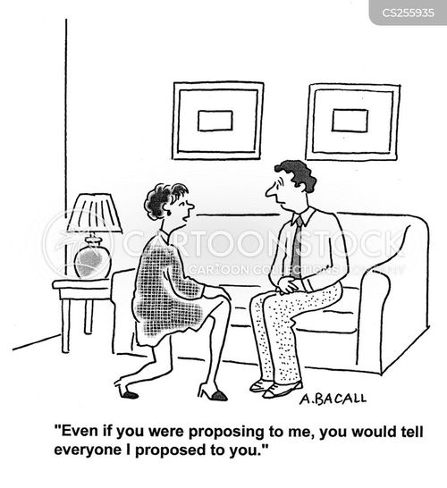Proposing Cartoons and Comics - funny pictures from CartoonStock