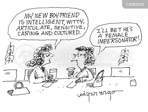 Female Impersonator Cartoons and Comics - funny pictures from CartoonStock