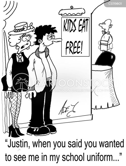 School Uniform Cartoons and Comics - funny pictures from CartoonStock