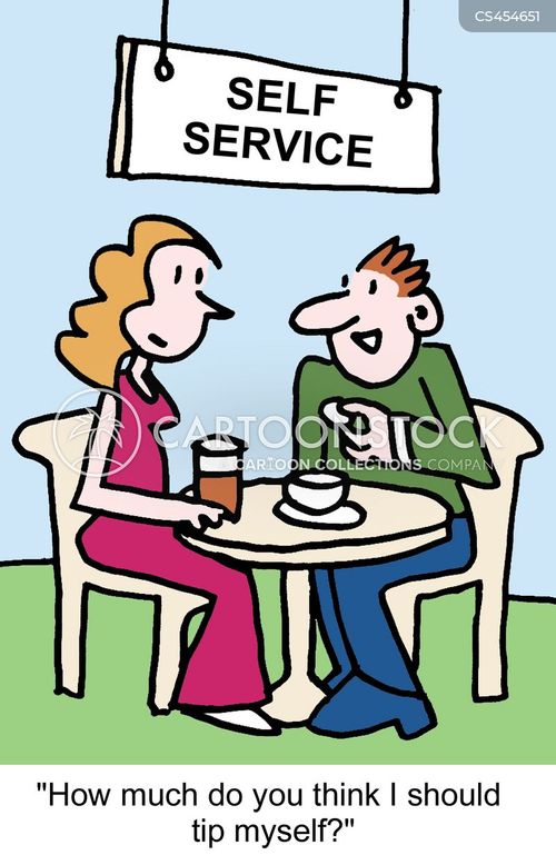 Tipping Amount Cartoons and Comics - funny pictures from CartoonStock
