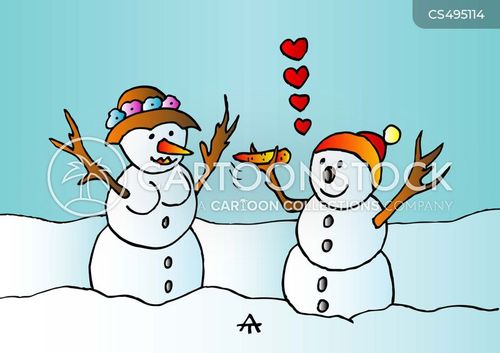 Traditional Snowman Cartoons and Comics - funny pictures from CartoonStock