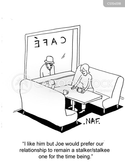 Stalker Cartoons and Comics - funny pictures from CartoonStock