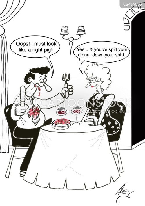 Food Etiquette Cartoons and Comics - funny pictures from CartoonStock