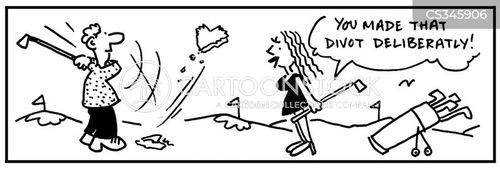 Divot Cartoons and Comics - funny pictures from CartoonStock