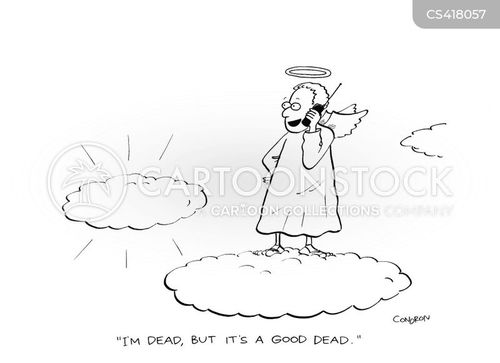 Afterlife Music Cartoons and Comics - funny pictures from CartoonStock