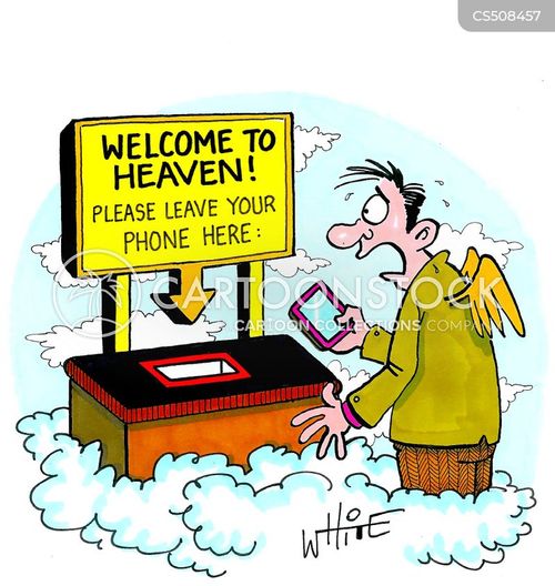Pearly Gates Ping Cartoons and Comics - funny pictures from CartoonStock