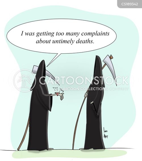 Untimely Death Cartoons and Comics - funny pictures from CartoonStock