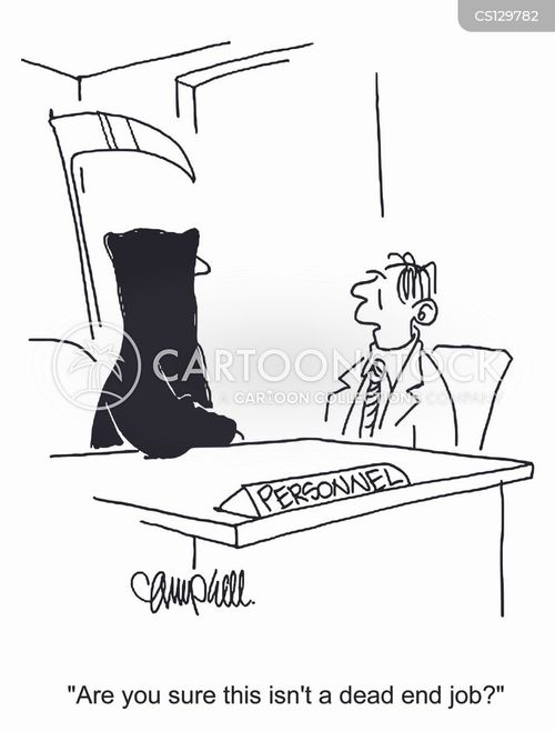 Dead End Job Cartoons and Comics - funny pictures from CartoonStock