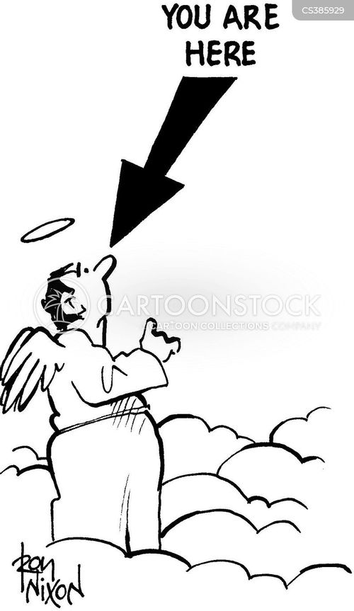Angelic Presence Cartoons and Comics - funny pictures from CartoonStock