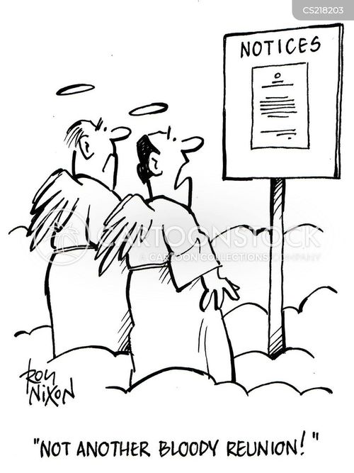 Cosmic Reunion Cartoons and Comics - funny pictures from CartoonStock