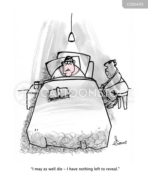 Deathbed Confession Cartoons and Comics - funny pictures from CartoonStock