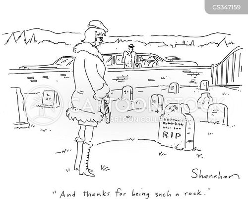 Buried My Husband Cartoons and Comics - funny pictures from CartoonStock