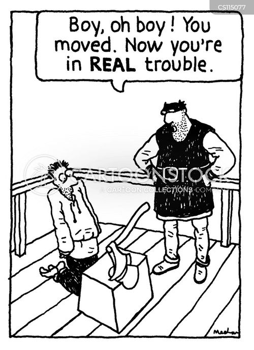 Medieval Beheading Cartoons and Comics - funny pictures from CartoonStock