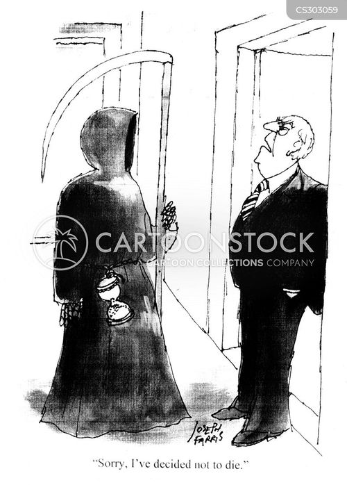 Avoiding Death Cartoons and Comics - funny pictures from CartoonStock