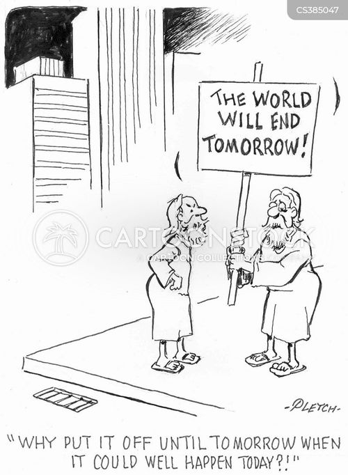 Tomorrow Cartoons and Comics - funny pictures from CartoonStock