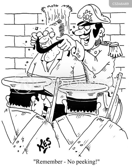 Peeking Cartoons and Comics - funny pictures from CartoonStock