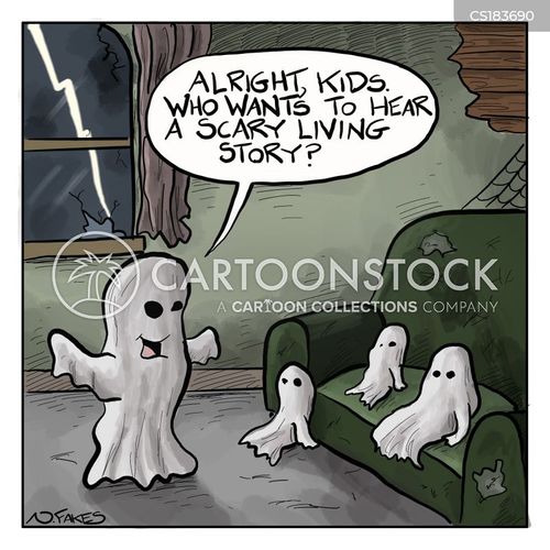 Ghost Story Cartoons and Comics - funny pictures from CartoonStock