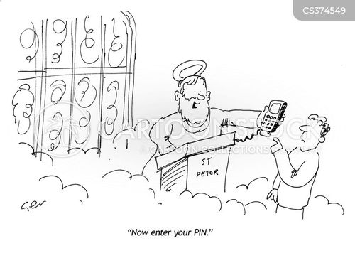 Pin Codes Cartoons and Comics - funny pictures from CartoonStock
