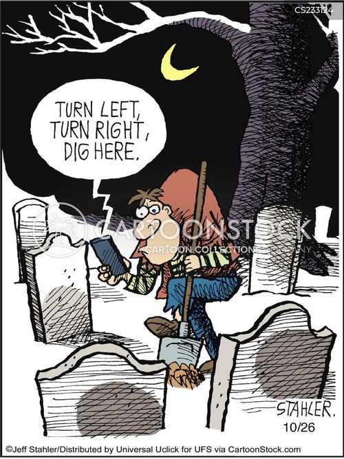 Grave Digger Cartoons and Comics - funny pictures from CartoonStock