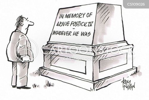Memorial Inscription Cartoons and Comics - funny pictures from CartoonStock