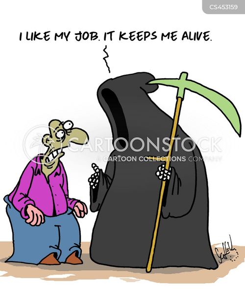 Job Ends Cartoons and Comics - funny pictures from CartoonStock