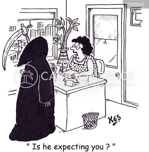 Appointment Of Death Cartoons and Comics - funny pictures from CartoonStock