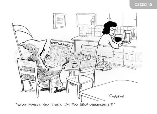 Self-absorbed Cartoons and Comics - funny pictures from CartoonStock