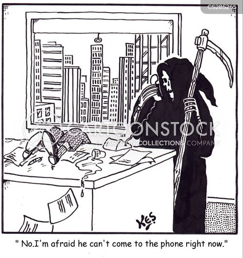 Death In Office Cartoons and Comics - funny pictures from CartoonStock