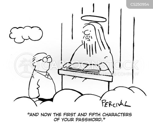 Password Test Cartoons and Comics - funny pictures from CartoonStock