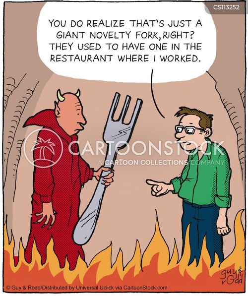 Giant Fork Cartoons and Comics - funny pictures from CartoonStock