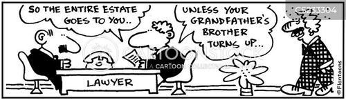 Reading Of The Will Cartoons and Comics - funny pictures from CartoonStock