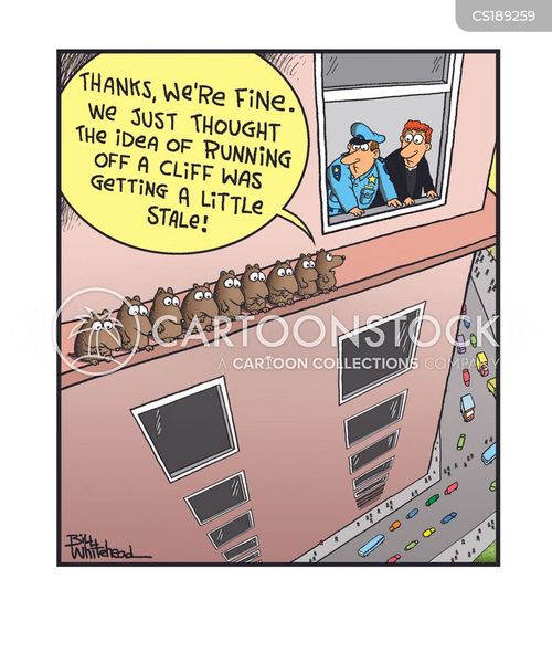 Lemmings Cartoons and Comics - funny pictures from CartoonStock