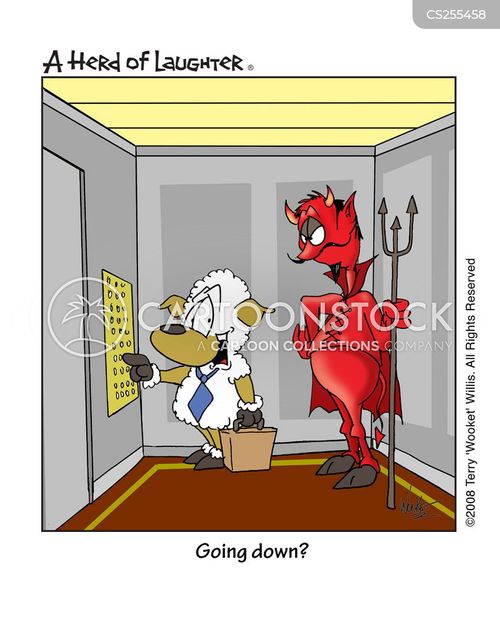 Going Down Cartoons and Comics - funny pictures from CartoonStock