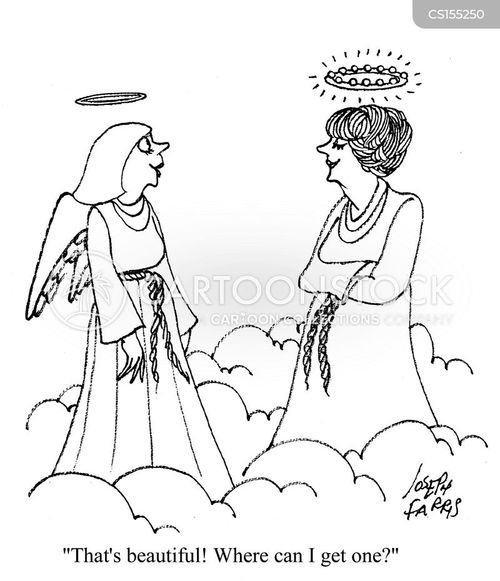 Angelic Attire Cartoons and Comics - funny pictures from CartoonStock