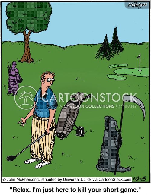 Golfing Frustration Cartoons and Comics - funny pictures from CartoonStock