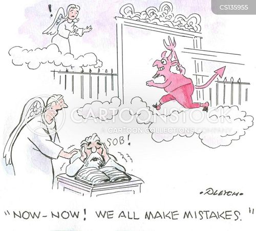 Saint And Sinner Cartoons and Comics - funny pictures from CartoonStock