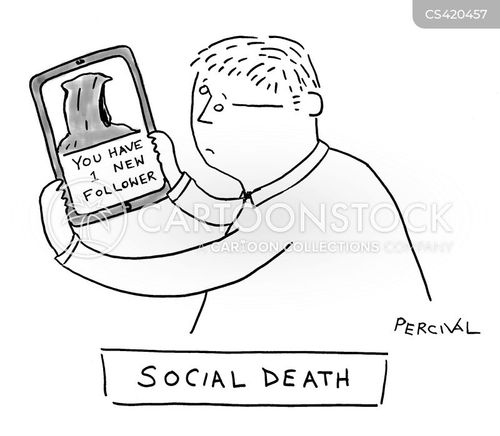 Social Death Cartoons and Comics - funny pictures from CartoonStock