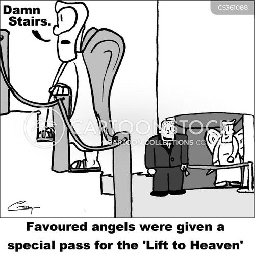 Stairway To Heaven Cartoons and Comics - funny pictures from CartoonStock