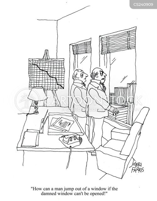 Unopenable Window Cartoons and Comics - funny pictures from CartoonStock