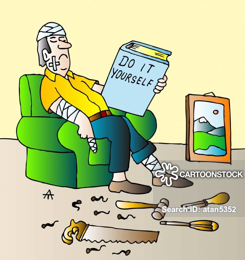 Diy Injuries Cartoons and Comics - funny pictures from CartoonStock