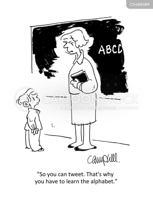 Literacy Skills Cartoons and Comics - funny pictures from CartoonStock