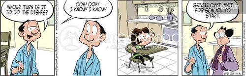 Doing The Dishes Cartoons and Comics - funny pictures from CartoonStock