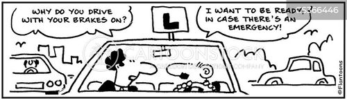 Student Driver Cartoons and Comics - funny pictures from CartoonStock