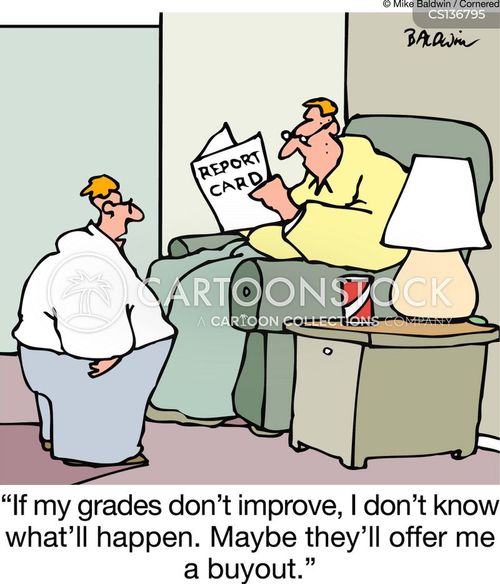 School Report Card Cartoons and Comics - funny pictures from CartoonStock