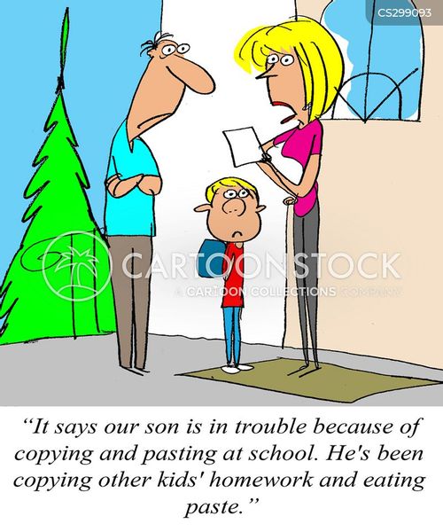 Pasting Cartoons and Comics - funny pictures from CartoonStock