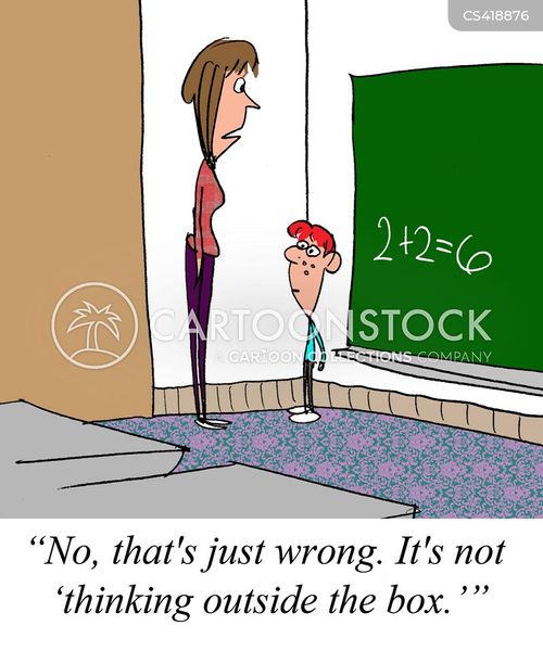 Creative Thinking Cartoon Creative Thinking Stock Illustrations