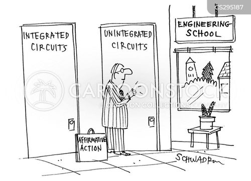 Racial Quotas Cartoons and Comics - funny pictures from CartoonStock